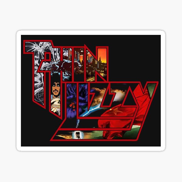 "thin lizzy logo" Sticker by mwookeypp | Redbubble