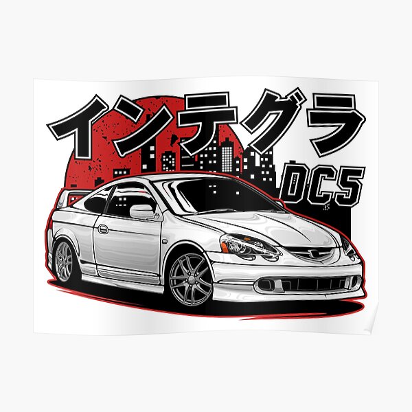"Integra DC5 Type R" Poster for Sale by idrdesign | Redbubble