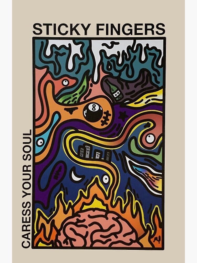 "STIFI Poster Caress Your Soul Poster " Sticker by blancaRaron | Redbubble