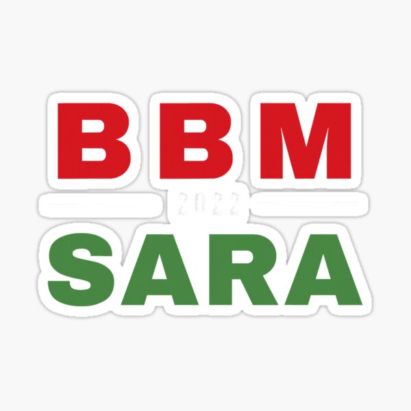 "Bbm 2022 Bongbong Marcus Sara" Sticker for Sale by Solifella35 | Redbubble