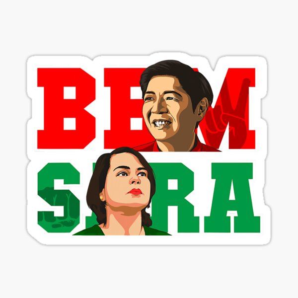 "Bbm Sara 2022 Bong Marcos Duterte" Sticker for Sale by Solifella35 ...