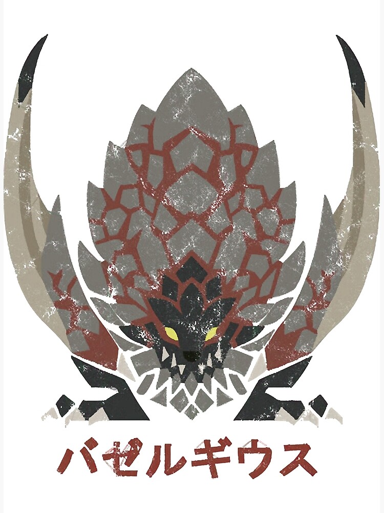 "Monster Hunter World Bazelgeuse Kanji Icon " Poster for Sale by ...