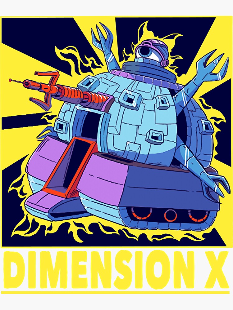 "Technodrome! " Sticker by thonejaiden | Redbubble