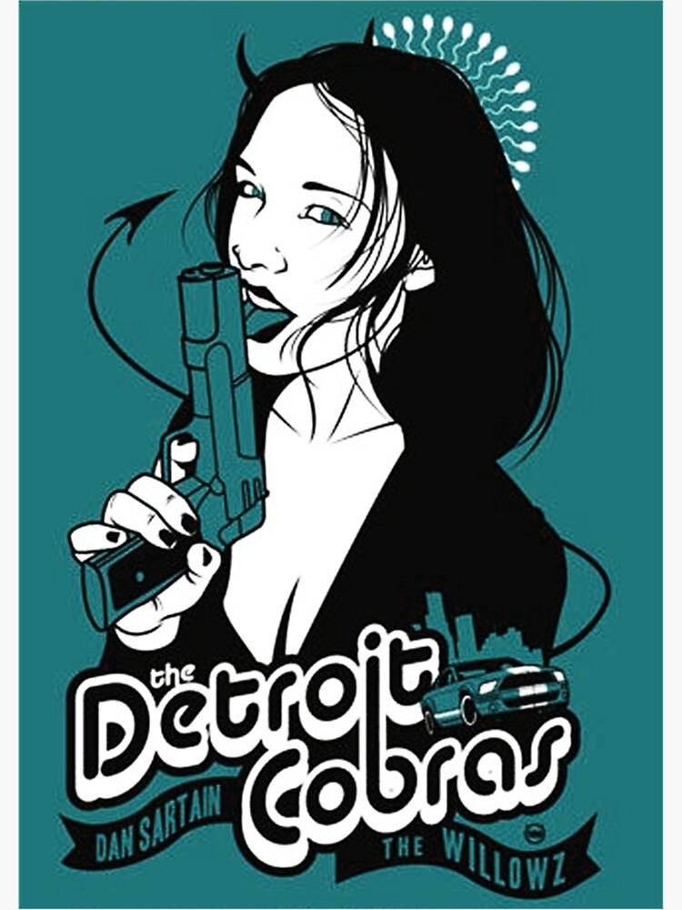 "The Detroit Cobras Premium " Sticker by Musclecosplay | Redbubble
