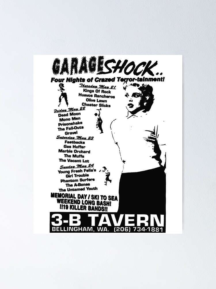"Garage Shock" Poster for Sale by Musclecosplay | Redbubble