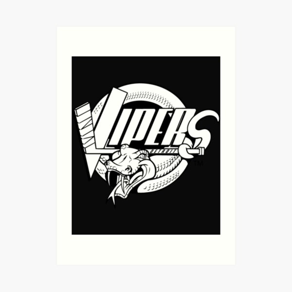 "Detroit Vipers Michigan 90s Retro Hockey Team " Art Print for Sale by ...