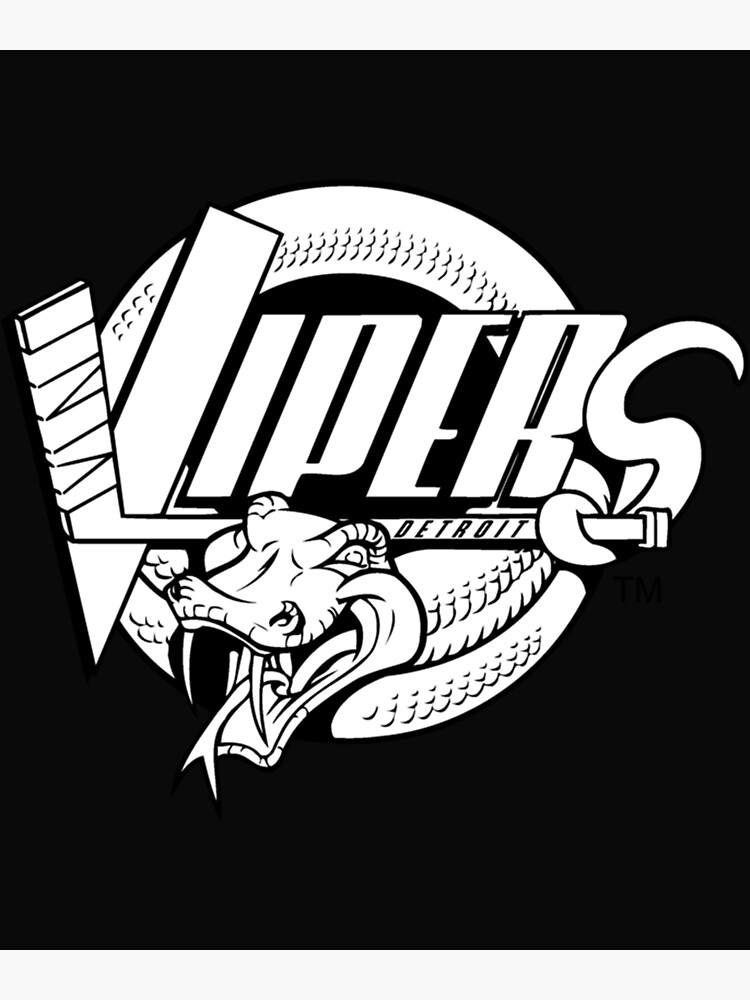 "Detroit Vipers Michigan 90s Retro Hockey Team " Art Print for Sale by ...
