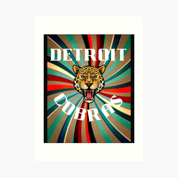 "Detroit Cobras Vintage s " Art Print for Sale by Musclecosplay | Redbubble