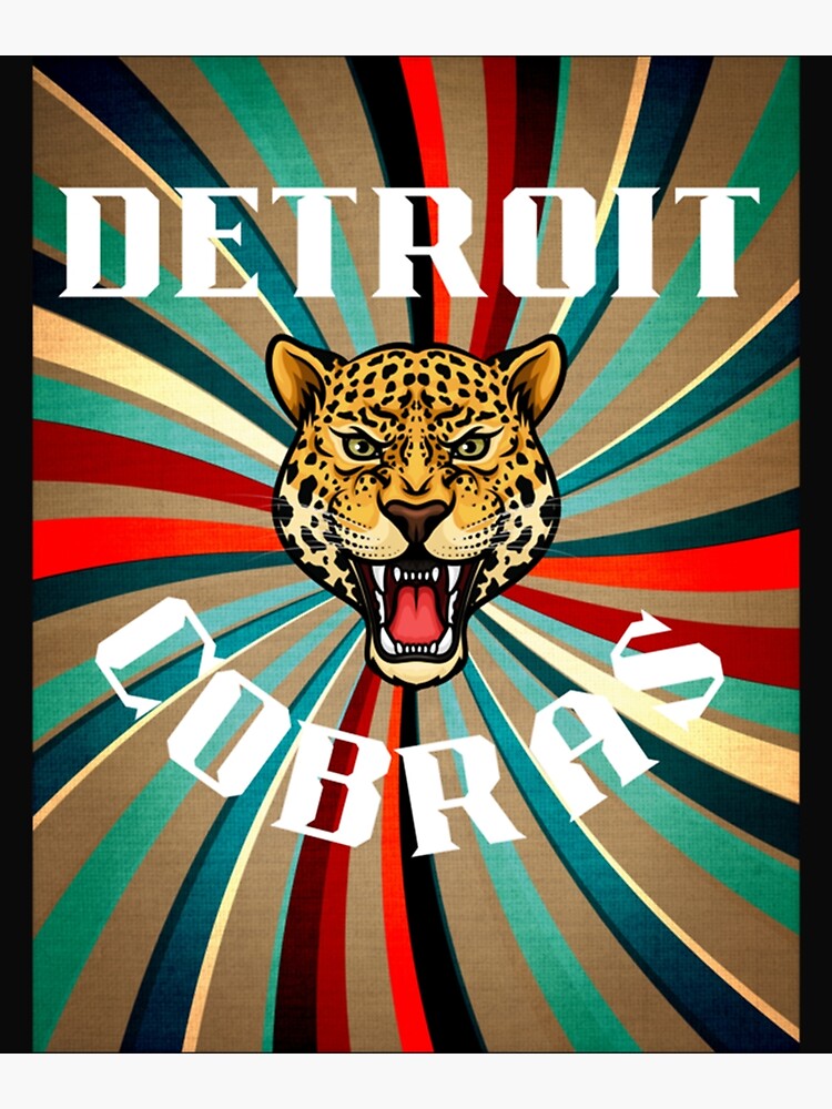 "Detroit Cobras Vintage s " Art Print for Sale by Musclecosplay | Redbubble