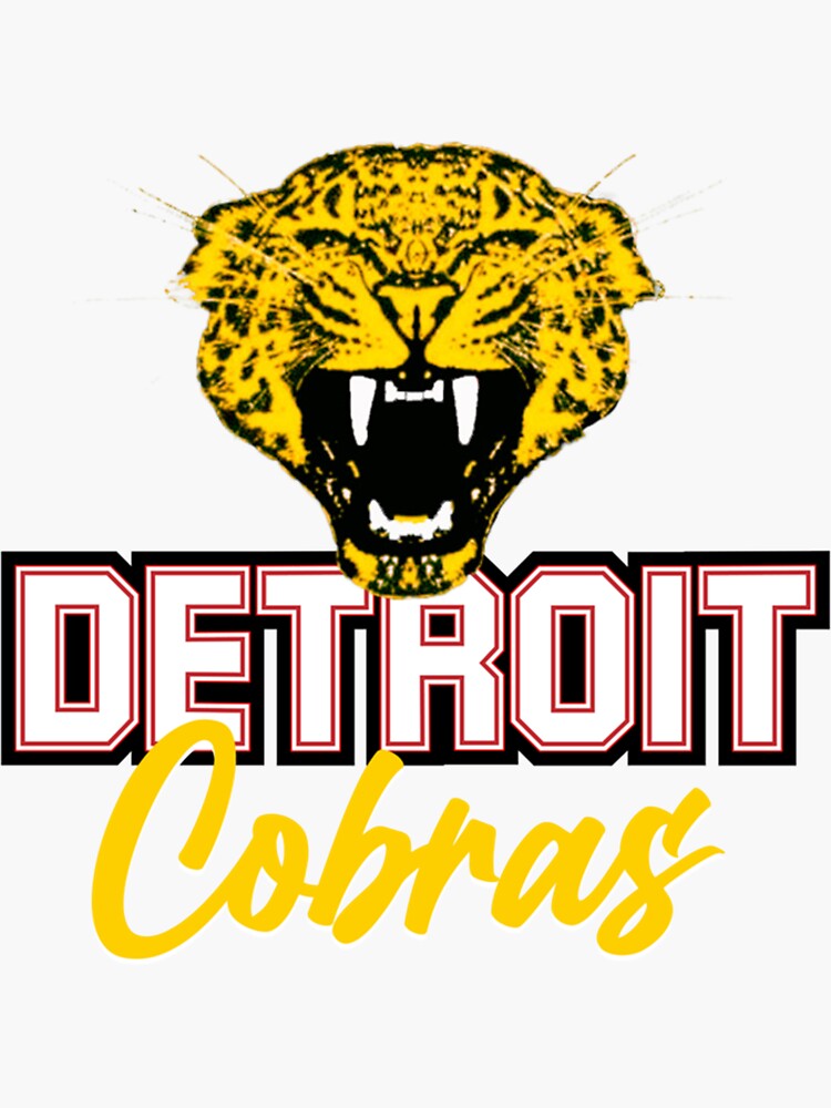 "detroit cobras v4 " Sticker by Musclecosplay | Redbubble