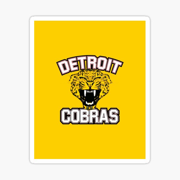 "detroit cobras v3 Graphic . " Sticker by Musclecosplay | Redbubble