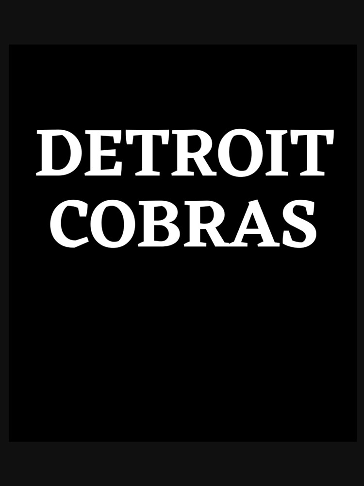 "Detroit Cobras (3)" T-shirt for Sale by Musclecosplay | Redbubble ...
