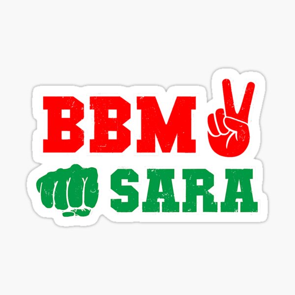 "Bbm Sara Red 2022 President Bong" Sticker for Sale by Solifella35 ...
