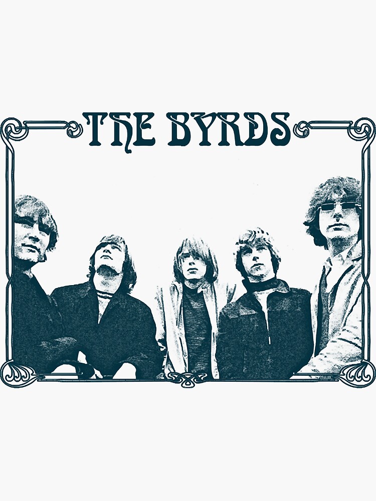 "The Byrds Vintage Style Retro Fan Art " Sticker by onjosephe | Redbubble