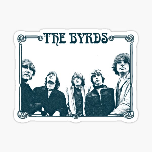 "The Byrds Vintage Style Retro Fan Art " Sticker by onjosephe | Redbubble