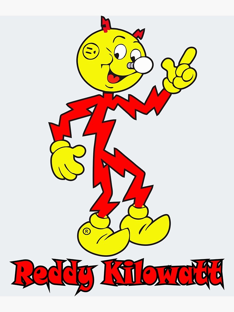 "Reddy Kilowatt " Poster for Sale by MorenoWilbur | Redbubble