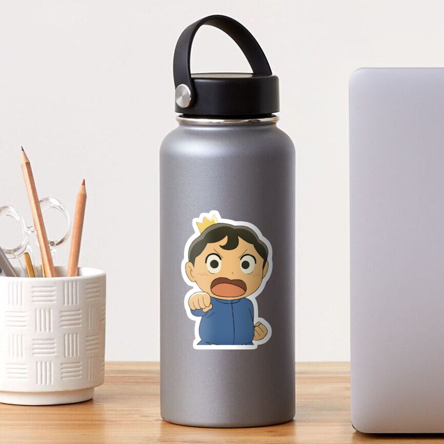 "Bojji fighting by Ousama Ranking" Sticker by rare-colors | Redbubble