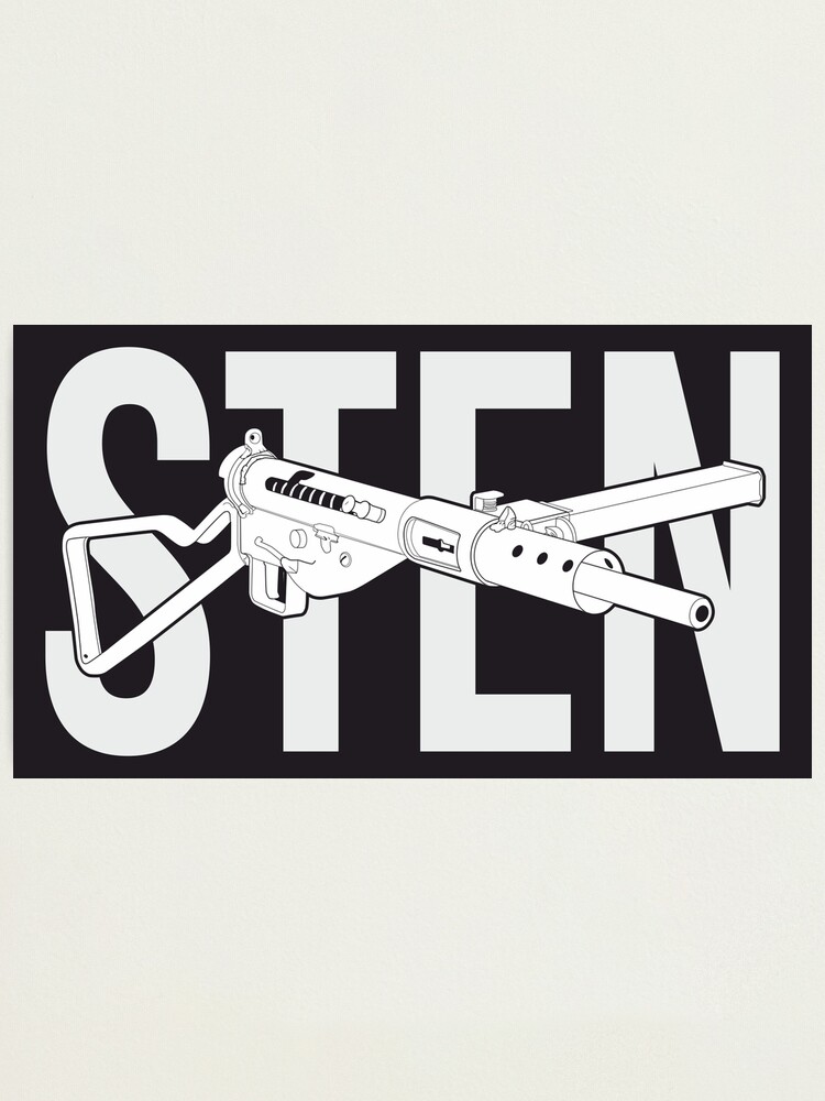 "STEN British WW2 submachine gun" Photographic Print for Sale by ...