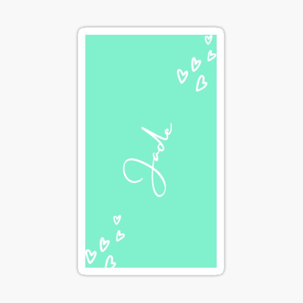 "Jade" Sticker by boki987 | Redbubble