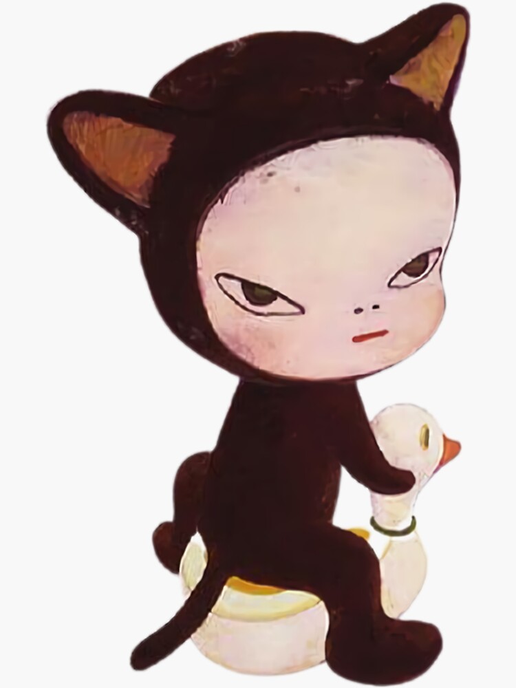 "Yoshitomo Nara " Sticker for Sale by AidanRyker | Redbubble