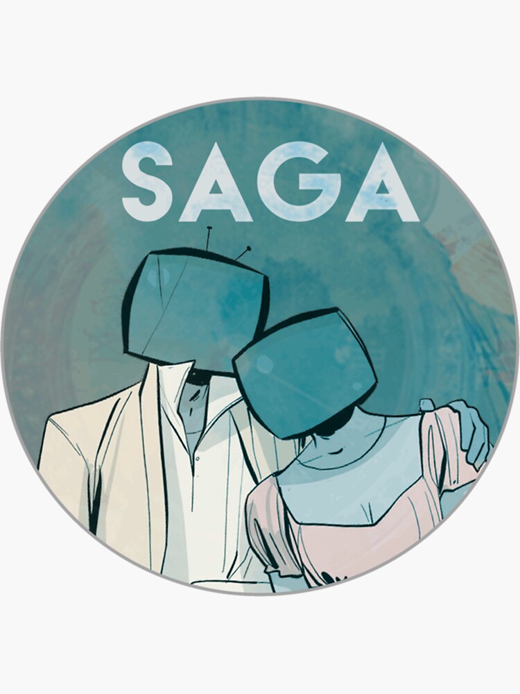 "Saga" Sticker by ScandinavianW | Redbubble