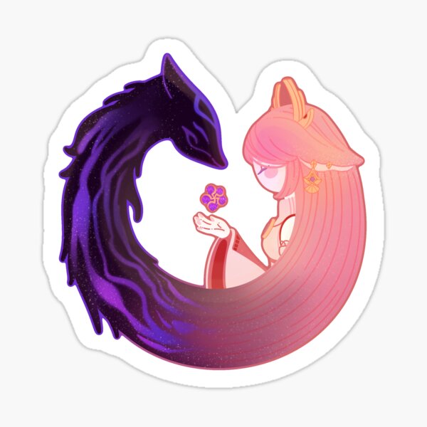 "Yae Miko Burst Animation Sticker Fox" Sticker for Sale by nixieart ...