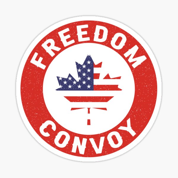 "Canadian Truckers Canada Freedom Convoy 2022" Sticker for Sale by ...