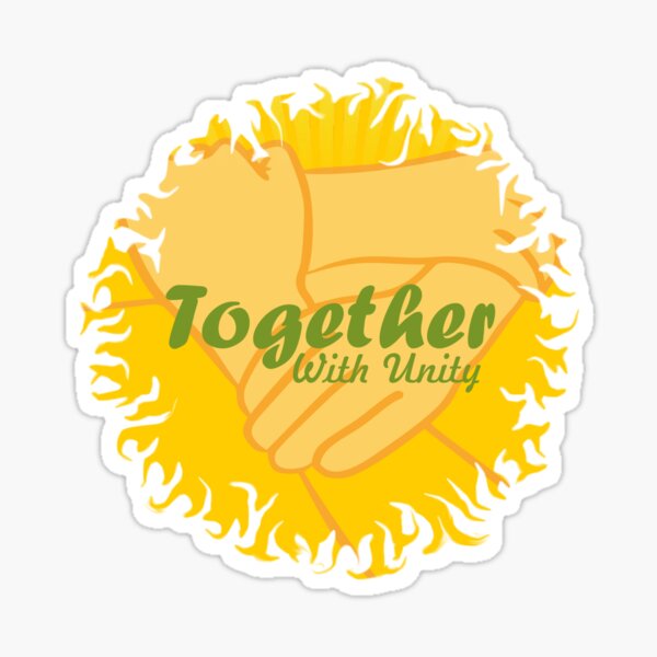 "Together with unity" Sticker for Sale by Qadri786 | Redbubble