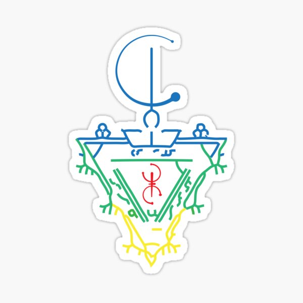 "Amazigh Kabyle Berber flag and pattern 2022" Sticker for Sale by ...