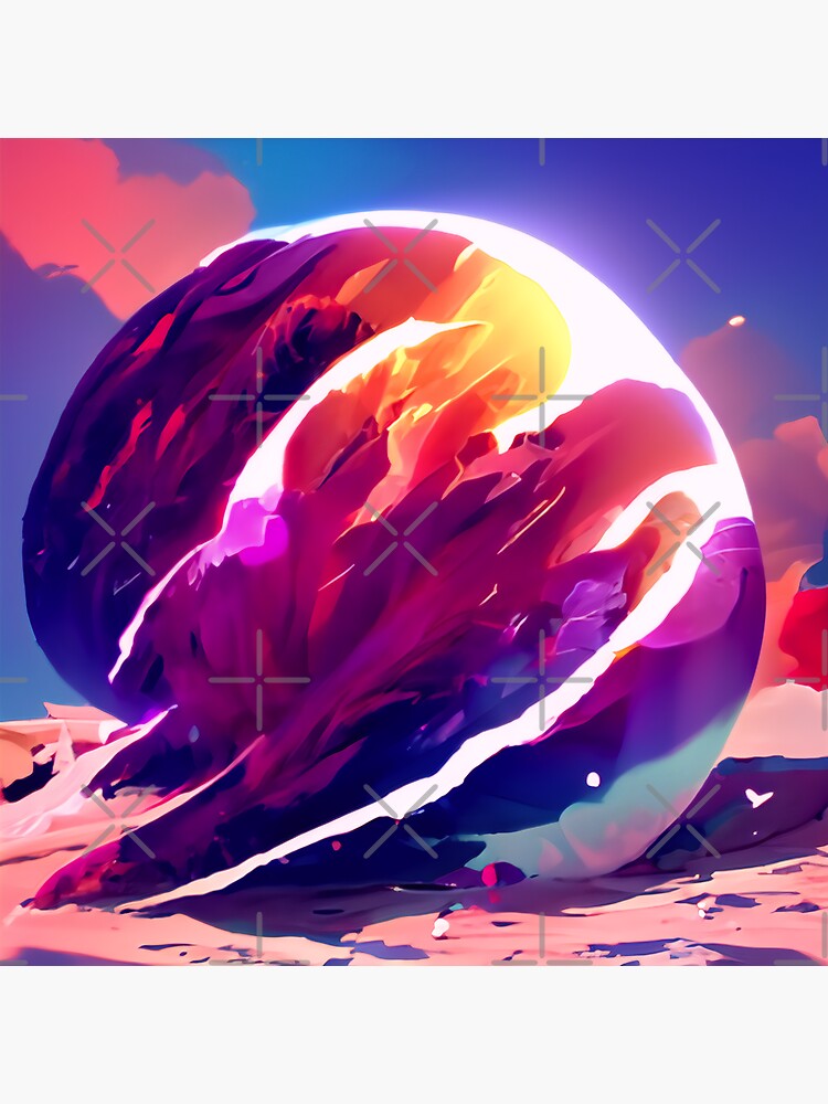 "Surreal Orb" Sticker by ChaoticStep | Redbubble