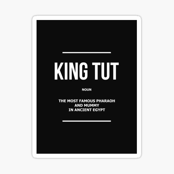 "King Tut Definition Ancient Egypt Egyptian Egyptian Gift King Tut Noun ...
