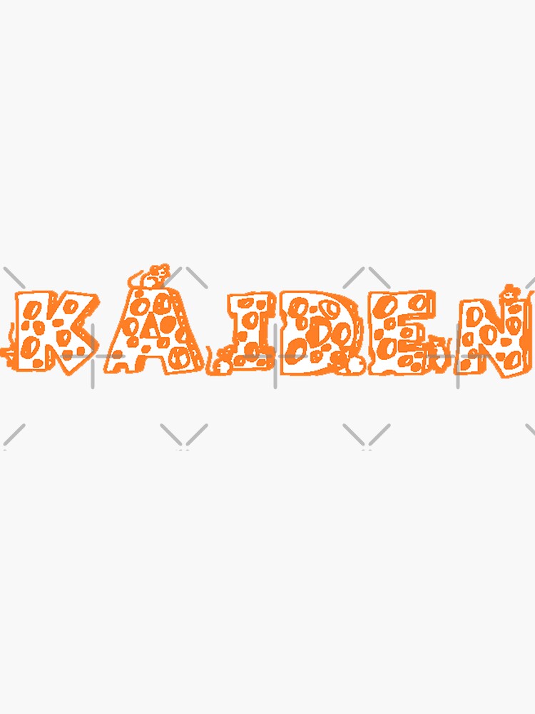 "kAIDEN" Sticker by Omar-ArtAttack | Redbubble