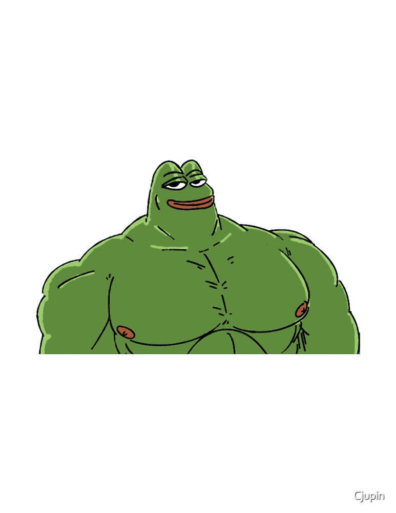 "Pepe the Bodybuilder" by Cjupin | Redbubble