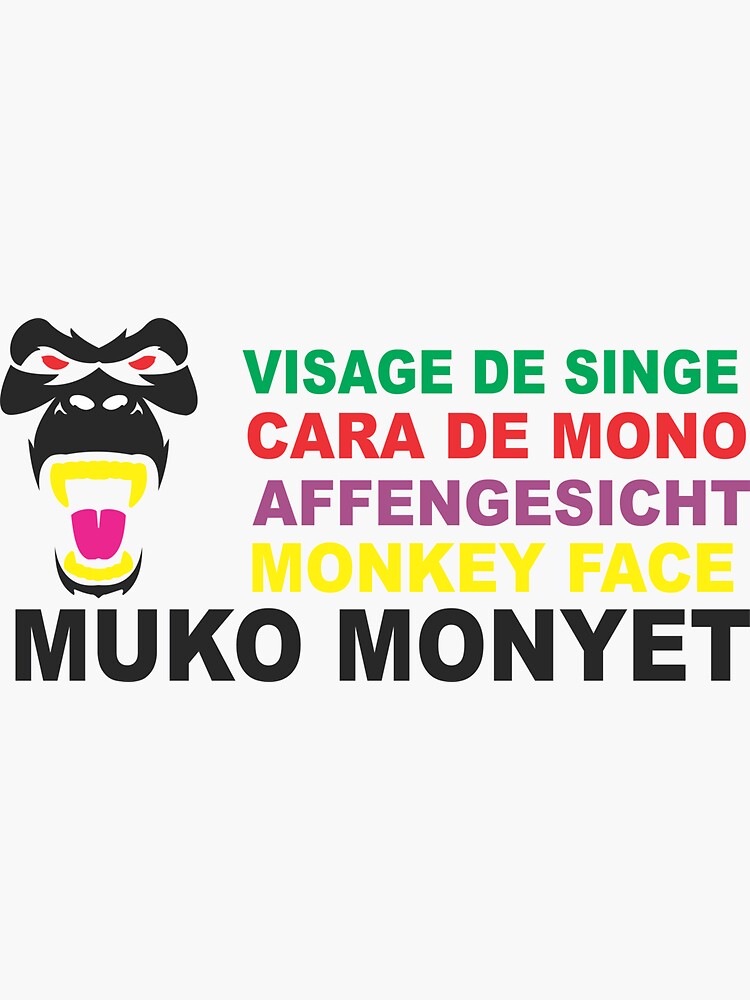 "MUKO MONYET, " Sticker by febydesign | Redbubble