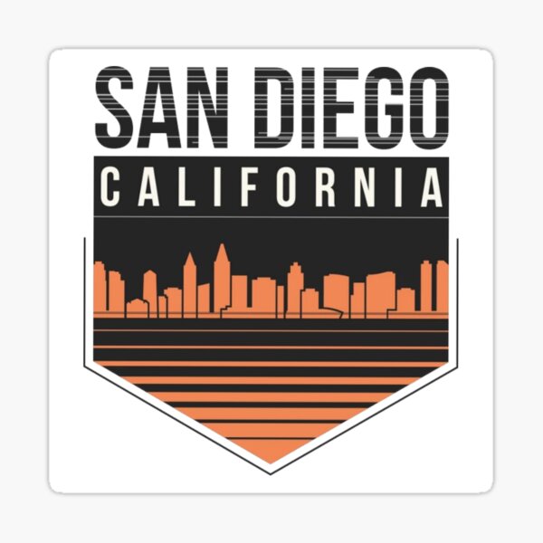 "San Diego" Sticker by bhagywant | Redbubble