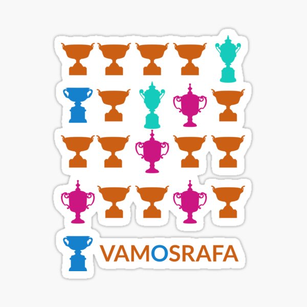 "Vamos Rafa 21 Grand slam" Sticker for Sale by superbog | Redbubble
