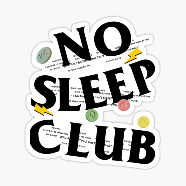 " Insomnia Asleep Na " Sticker by Damarib | Redbubble