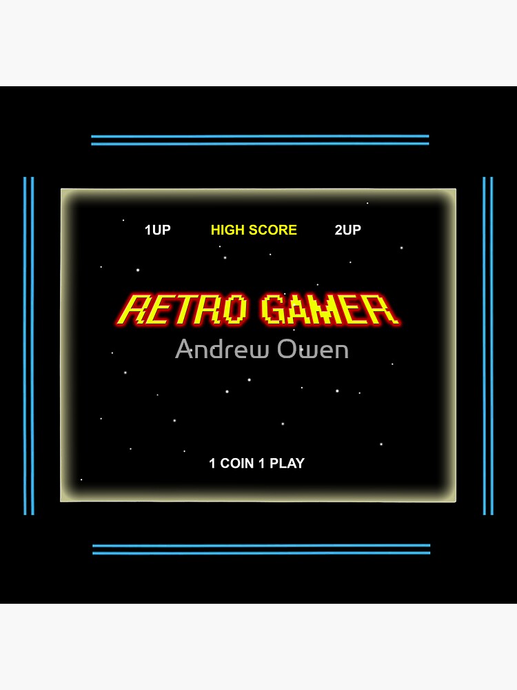"Retro Gamer Arcade Bezel Screen" Sticker for Sale by AndrewOwen ...