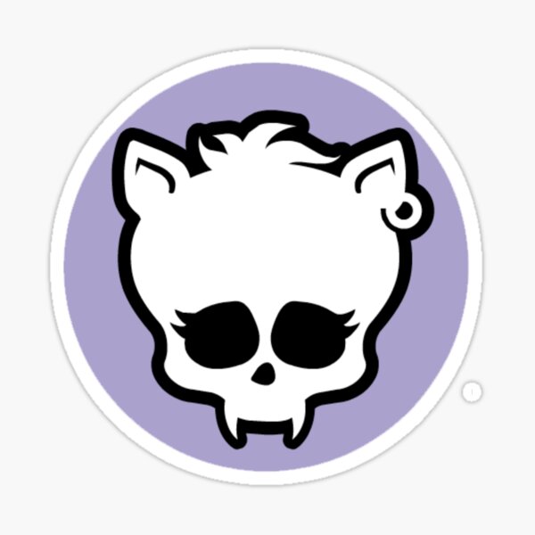 "Clawdeen Wolf Skull " Sticker for Sale by JessMarie205 | Redbubble