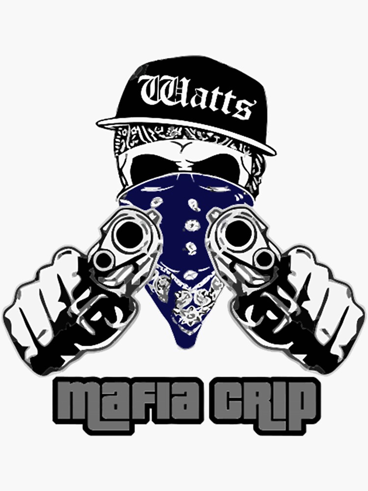 "Crips " Sticker by guilteebyYY | Redbubble