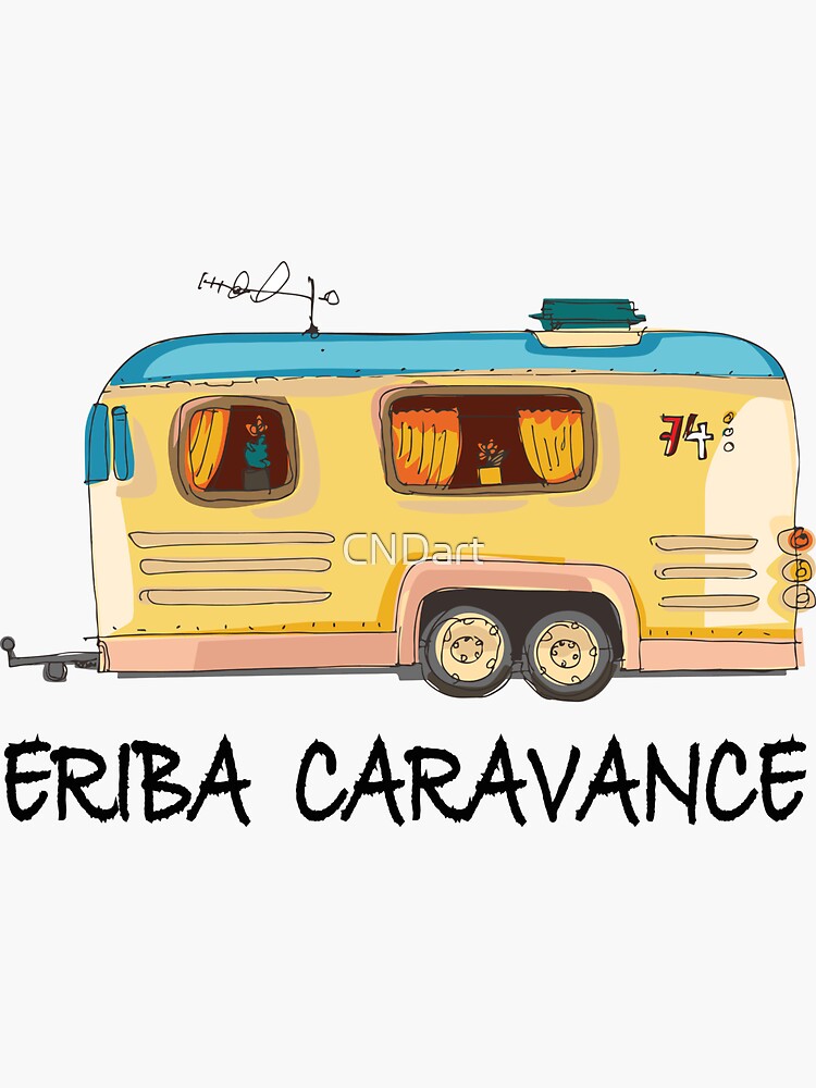 "eriba caravance" Sticker for Sale by CNDart | Redbubble