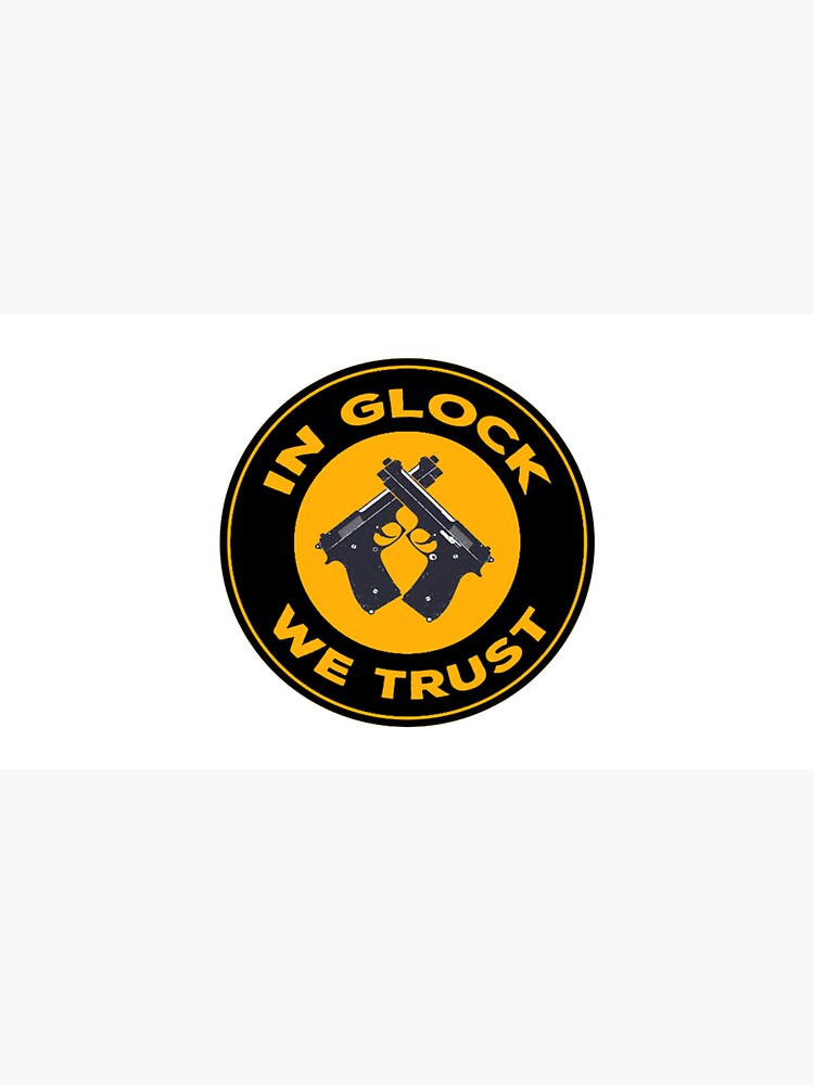 "in glock we trust" Cap for Sale by Inkedxdesigns | Redbubble