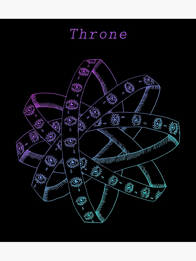 "throne angel thrones ophanim ink illustration" Poster by indiVisibl ...