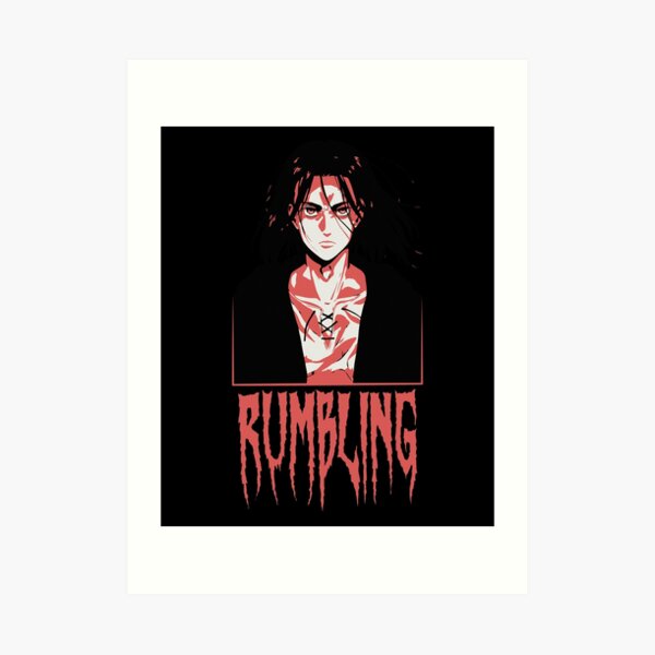 "Eren Yeager The Rumbling Attack on Titan Final Season" Art Print by ...
