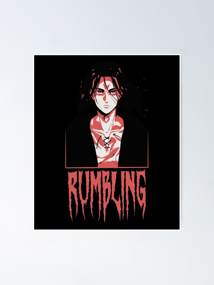Poster « Eren Yeager The Rumbling Attack on Titan Saison Finale », par ...