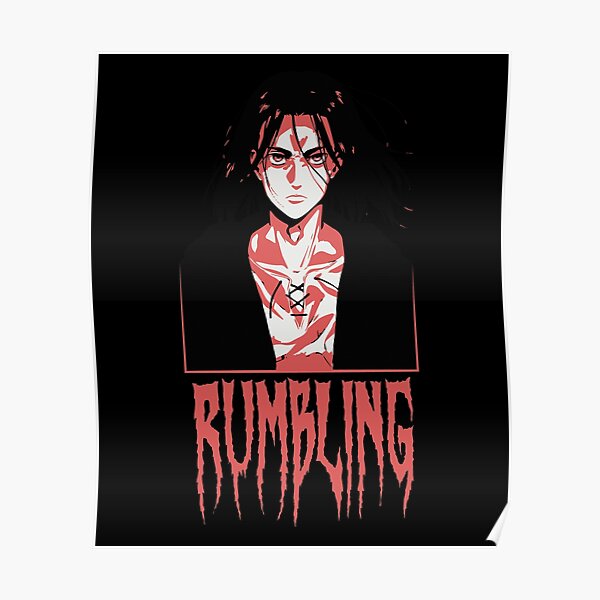 Poster « Eren Yeager The Rumbling Attack on Titan Saison Finale », par ...
