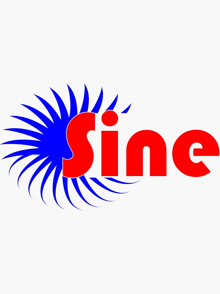 "Sine Logo" Sticker for Sale by AW-Graphics | Redbubble