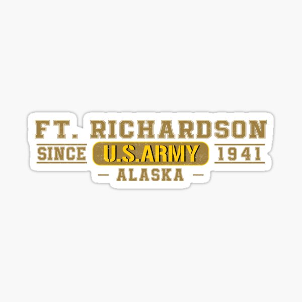"Fort Richardson In Alaska Army Base" Sticker for Sale by BennyRamirez ...