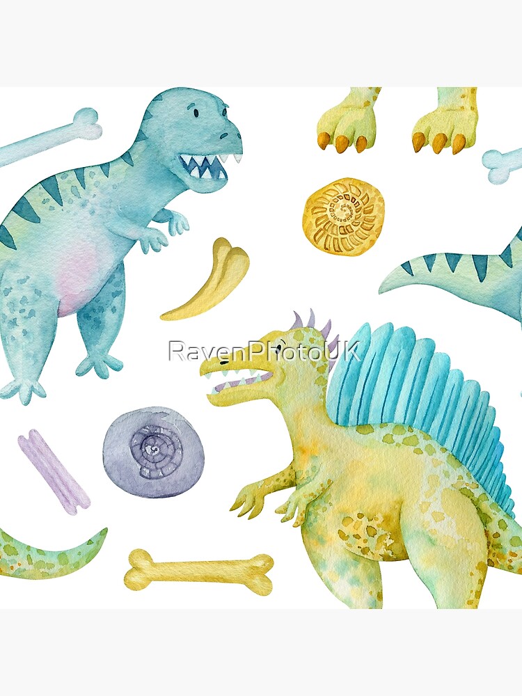 "Cute dinosaurs, fossils and bones" Poster for Sale by RavenPhotoUK ...