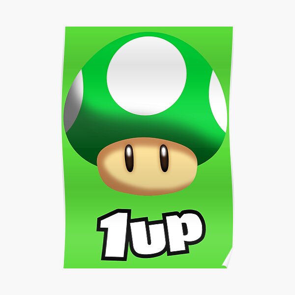 "1UP" Poster for Sale by ANAIDEIADESIGNS | Redbubble